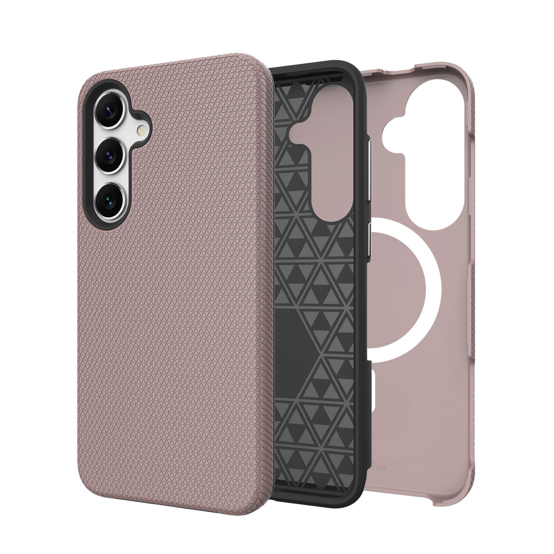 Rose Triangle Case with Magnetic Compatibility for Galaxy S25 Ultra